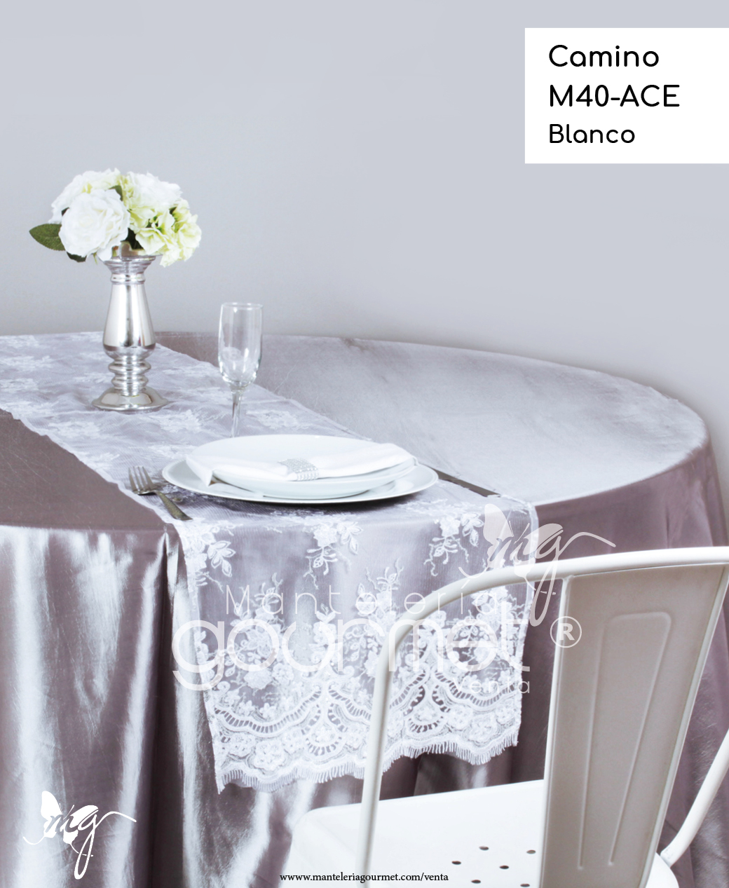 Camino M40-ACE Blanco – Mantelería Gourmet®