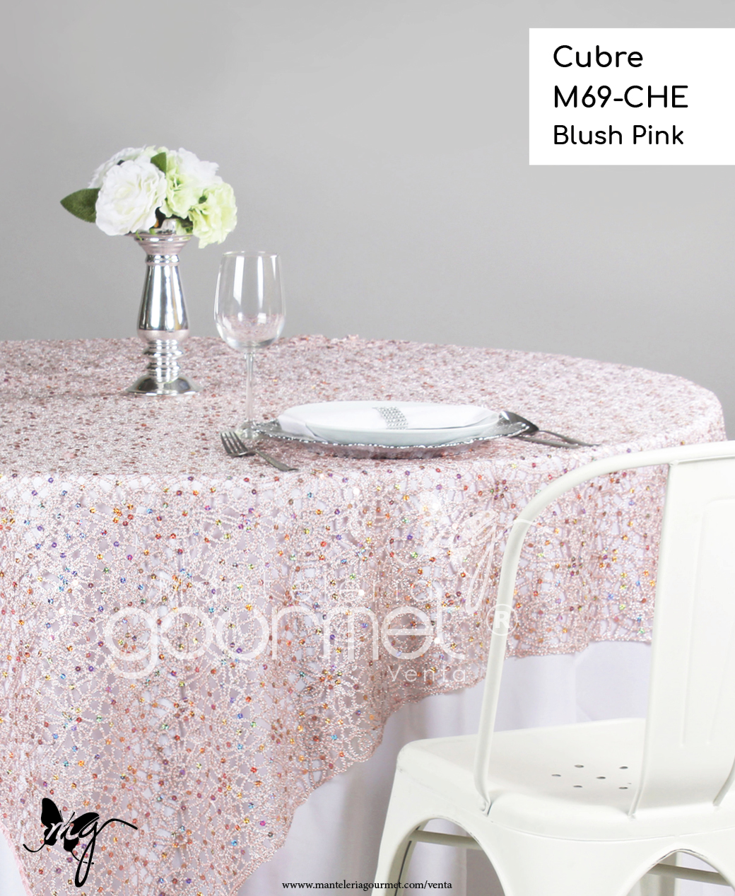 Cubre M69-CHE Blush Pink – Mantelería Gourmet®