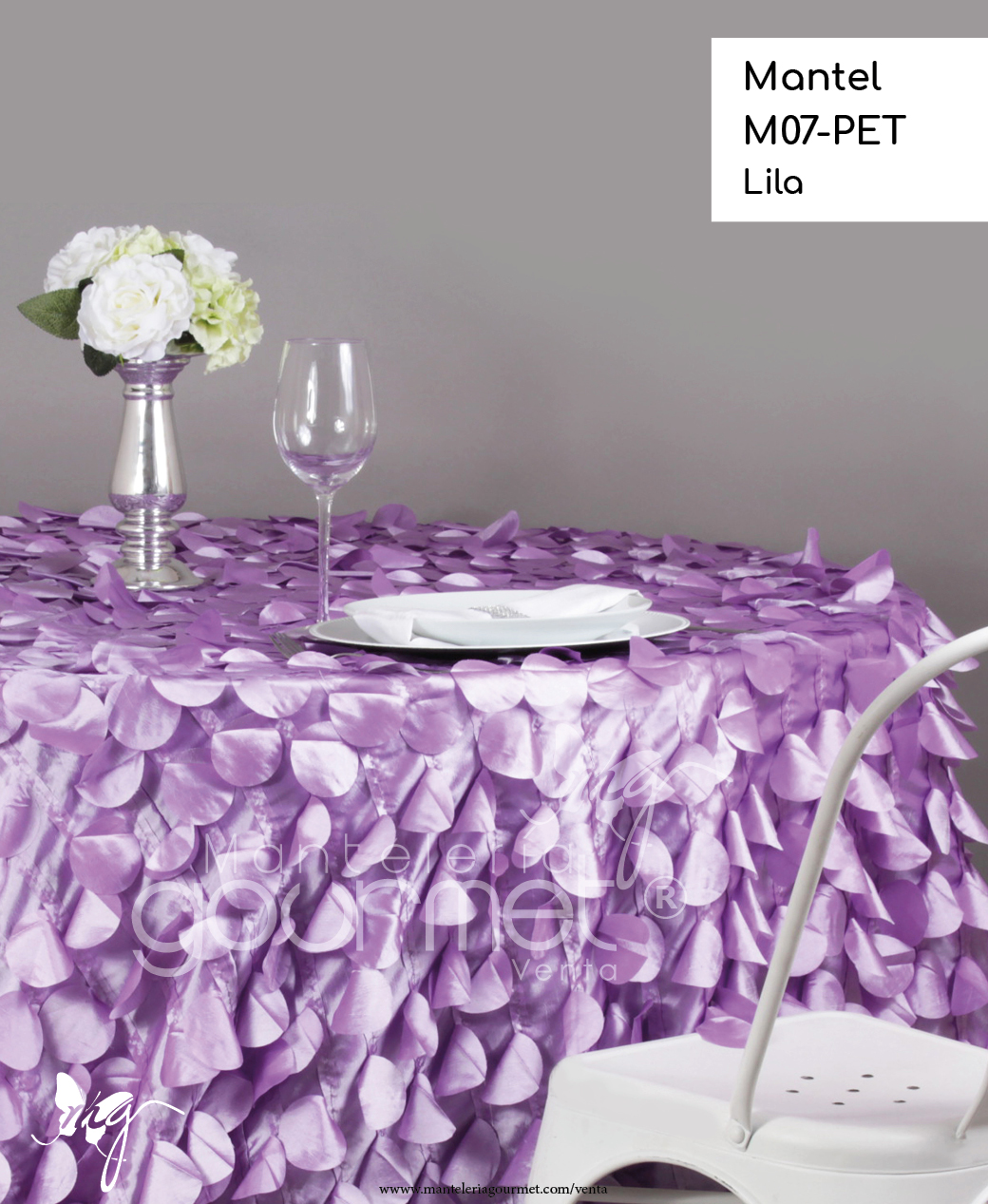 Mantel M07-PET Lila – Mantelería Gourmet®