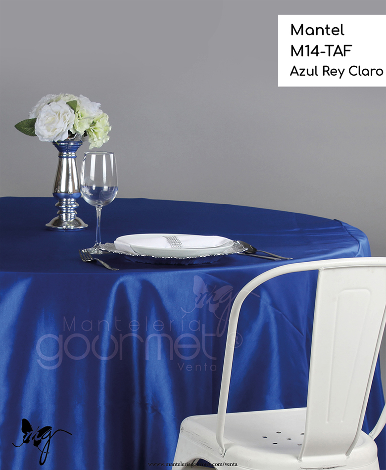 Mantel M14-TAF Azul Rey Claro – Mantelería Gourmet®
