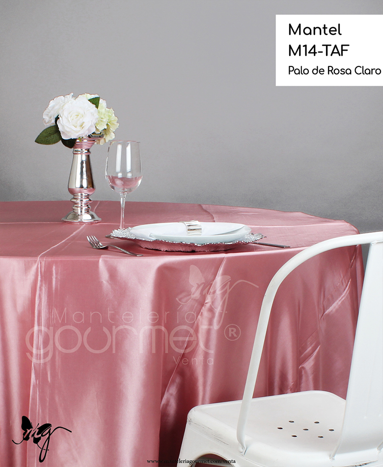 Mantel M14-TAF Palo de Rosa Claro – Mantelería Gourmet®