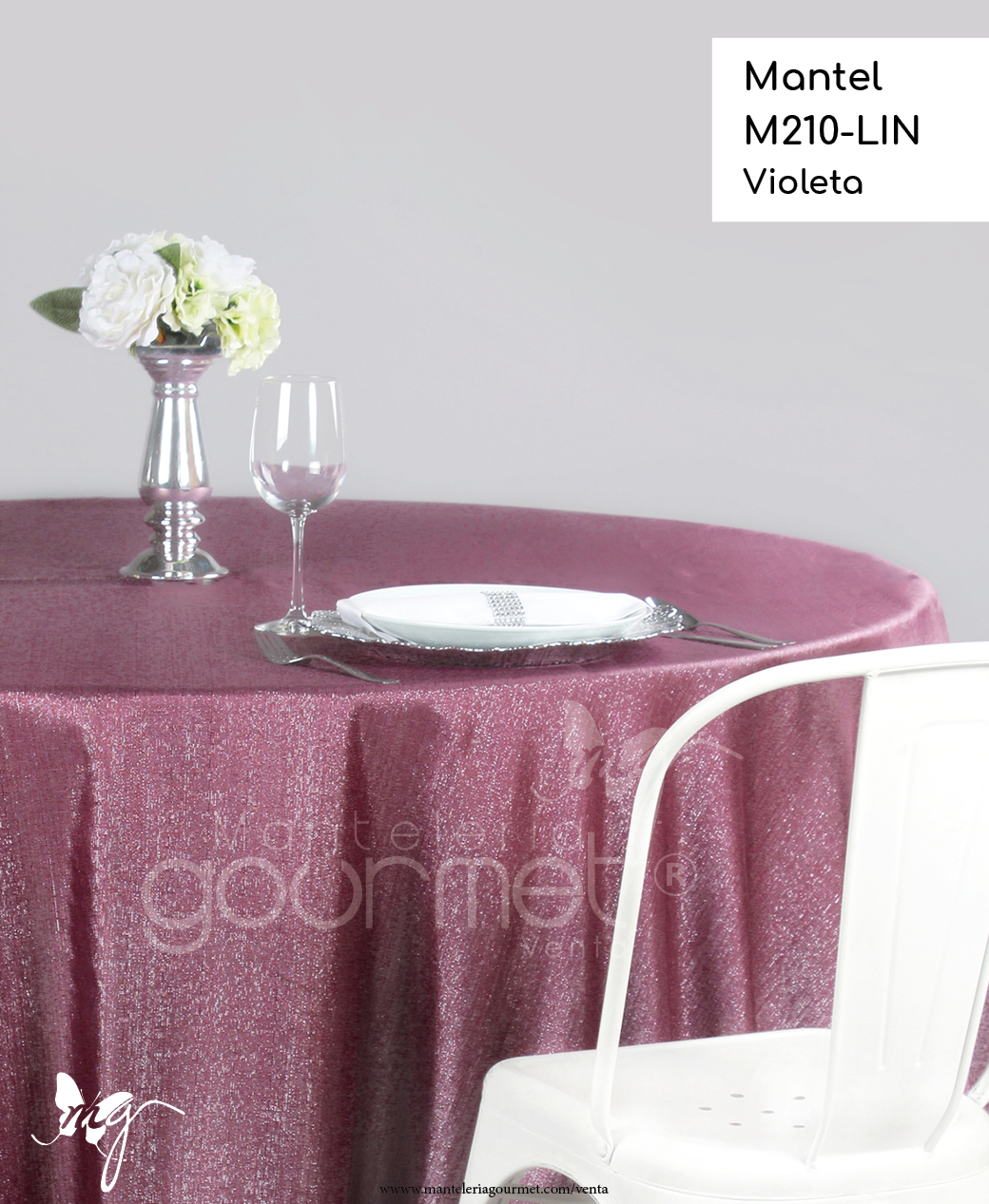 Mantel M210-LIN Violeta – Mantelería Gourmet®
