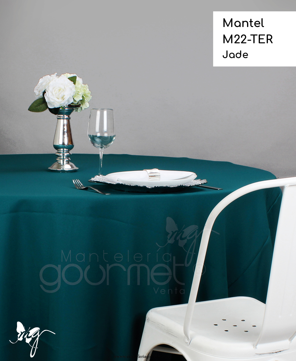 Mantel M22-TER Jade – Mantelería Gourmet®