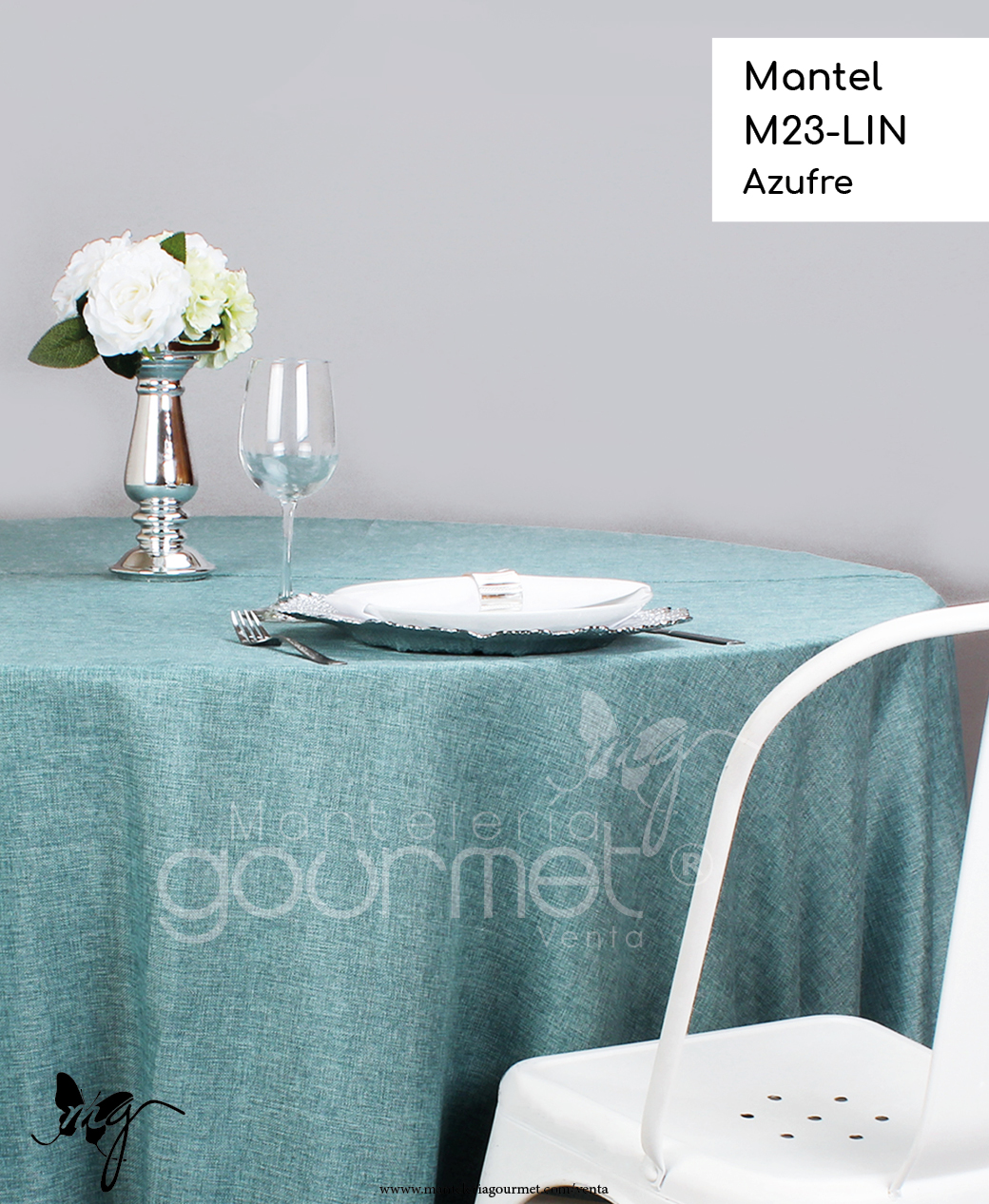 Mantel M23-LIN Azufre – Mantelería Gourmet®