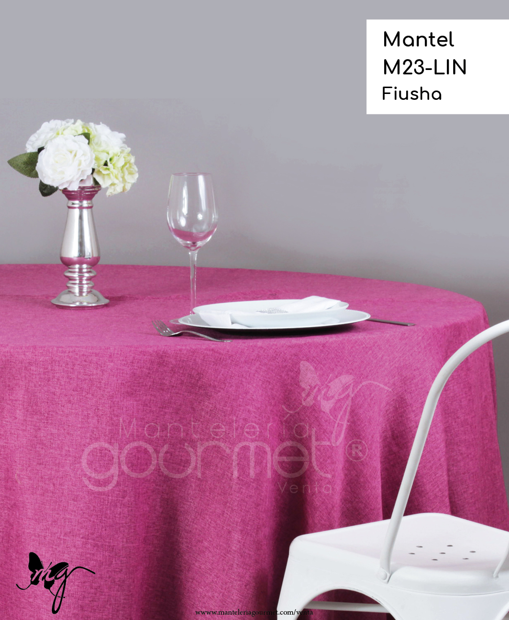 Mantel M23-LIN Fiusha – Mantelería Gourmet®