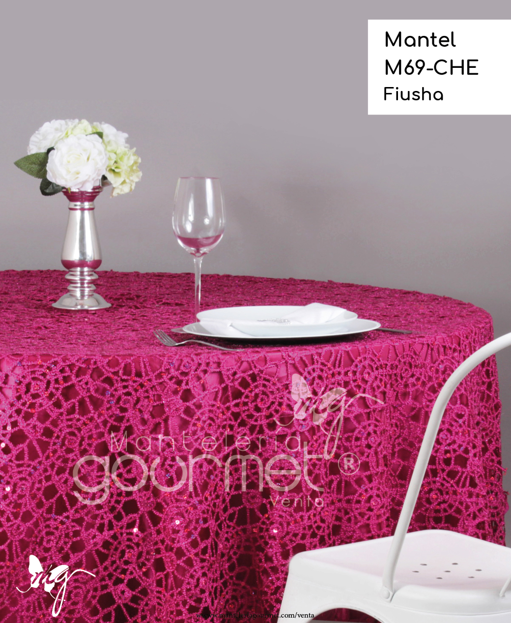 Mantel M69-CHE Fiusha – Mantelería Gourmet®