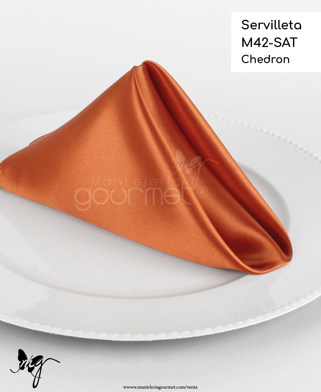 Servilleta M42-SAT Chedron – Mantelería Gourmet®