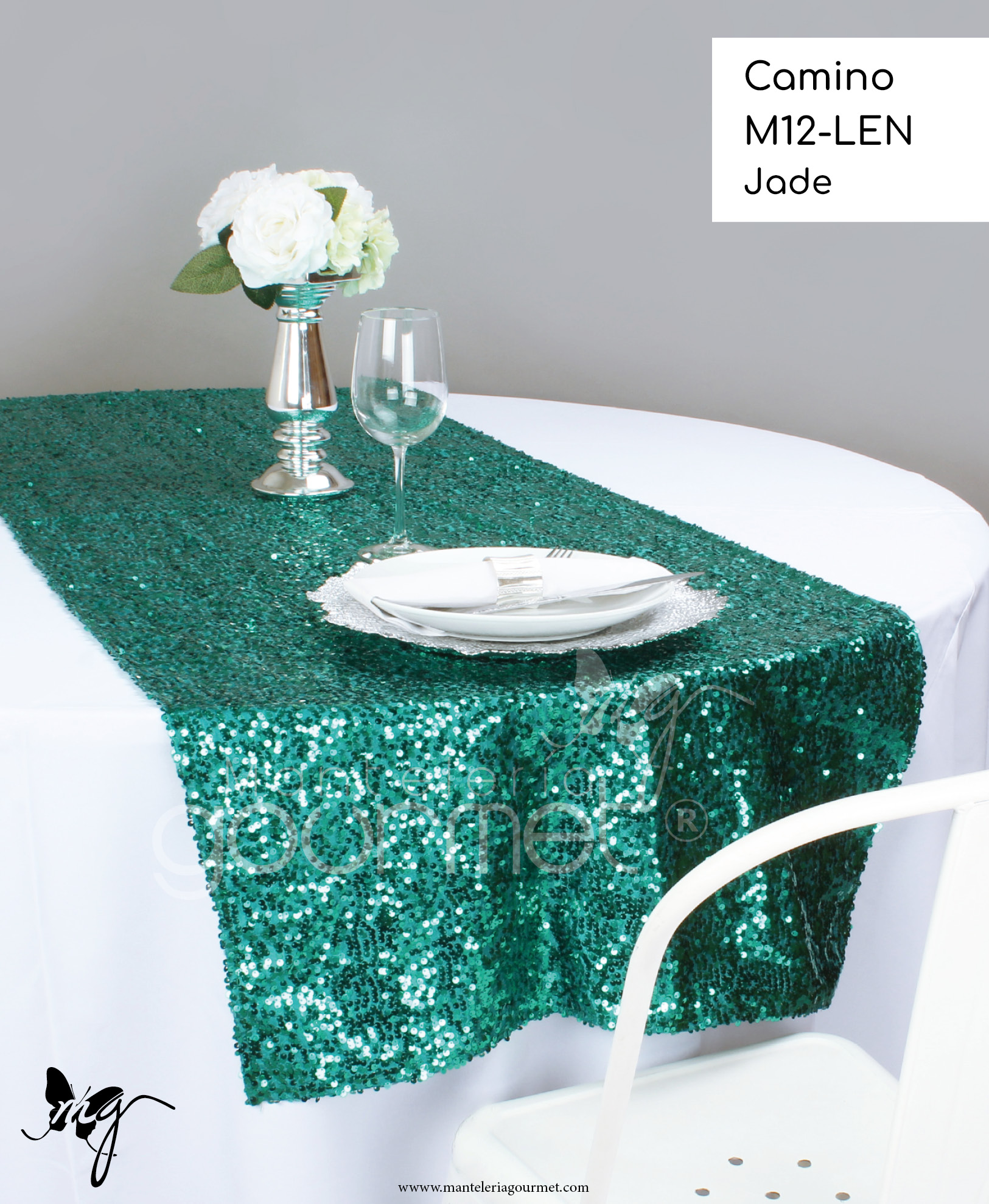 Camino M12-LEN Jade – Mantelería Gourmet®
