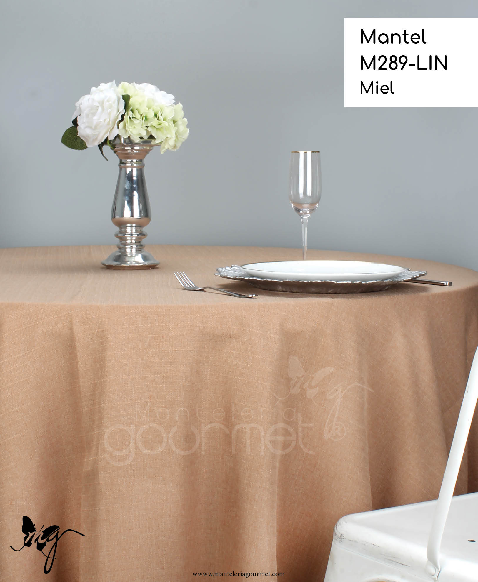 Mantel M289-LIN Miel – Mantelería Gourmet®