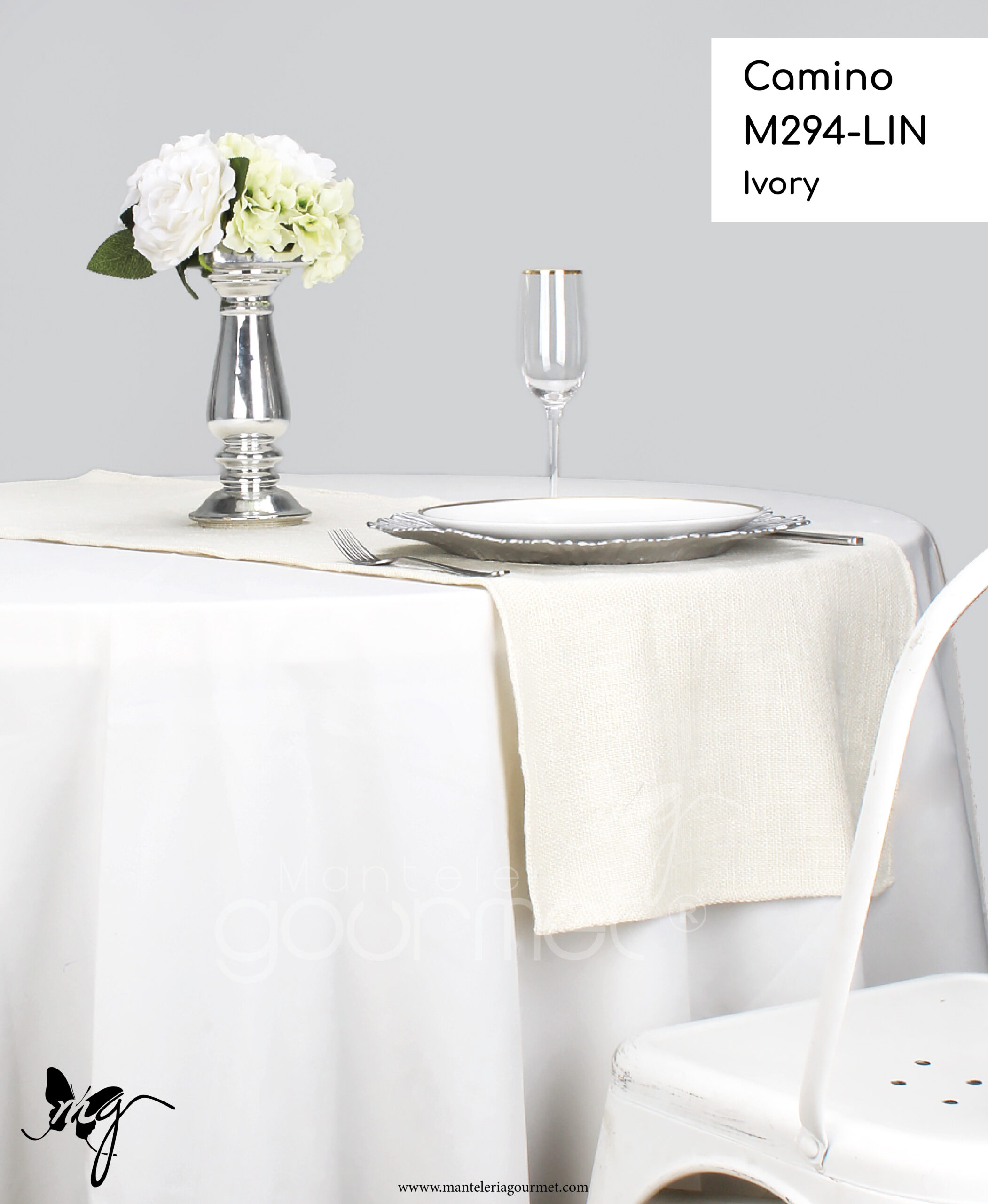 Camino M294-LIN Ivory – Mantelería Gourmet®