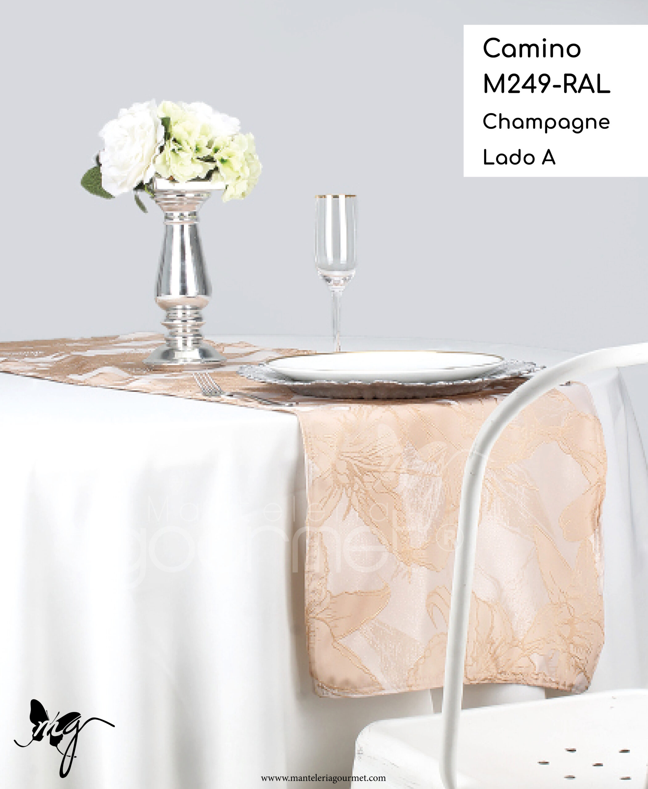 Camino M249-RAL Champagne – Mantelería Gourmet®