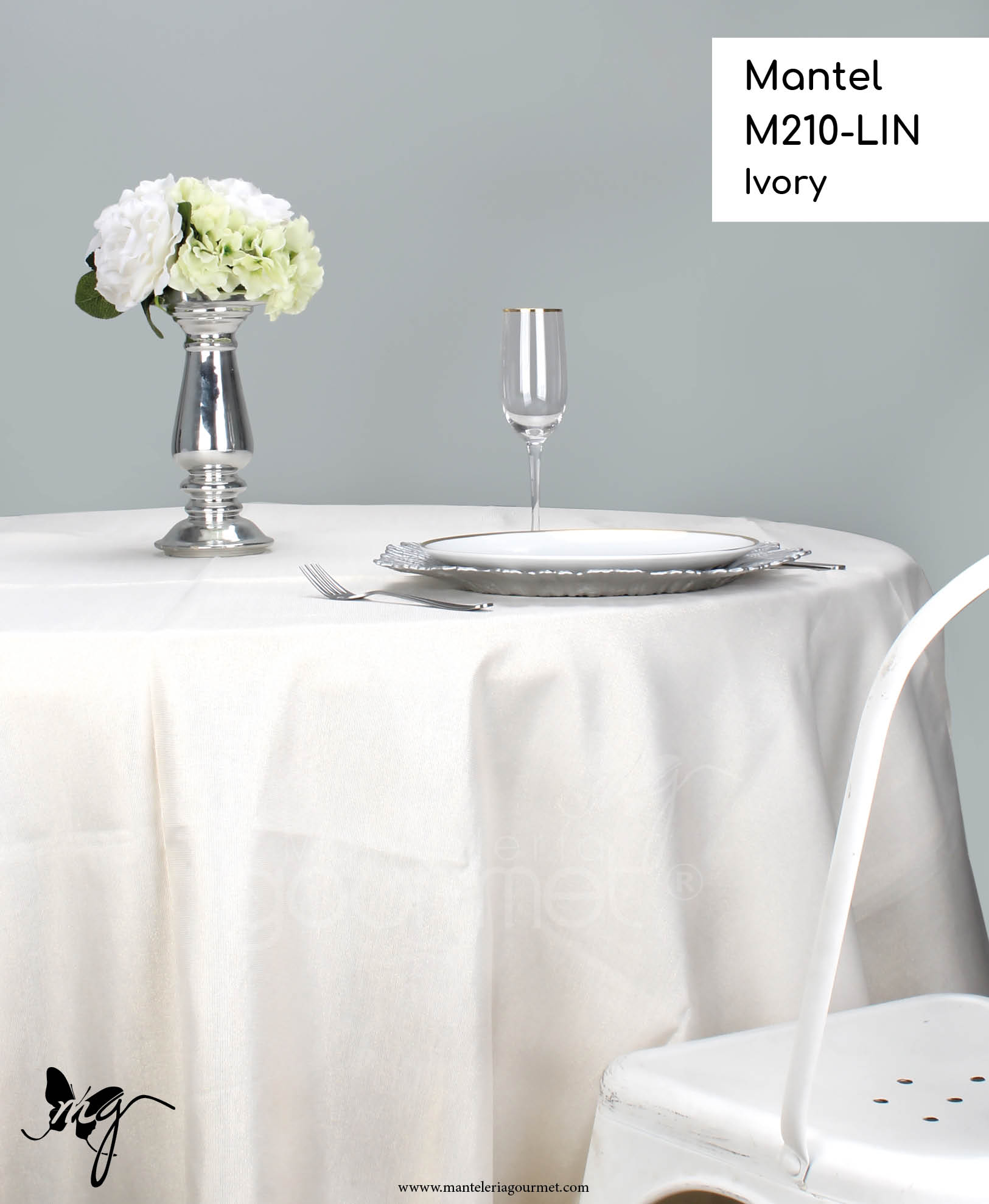 Mantel M210-LIN Ivory – Mantelería Gourmet®