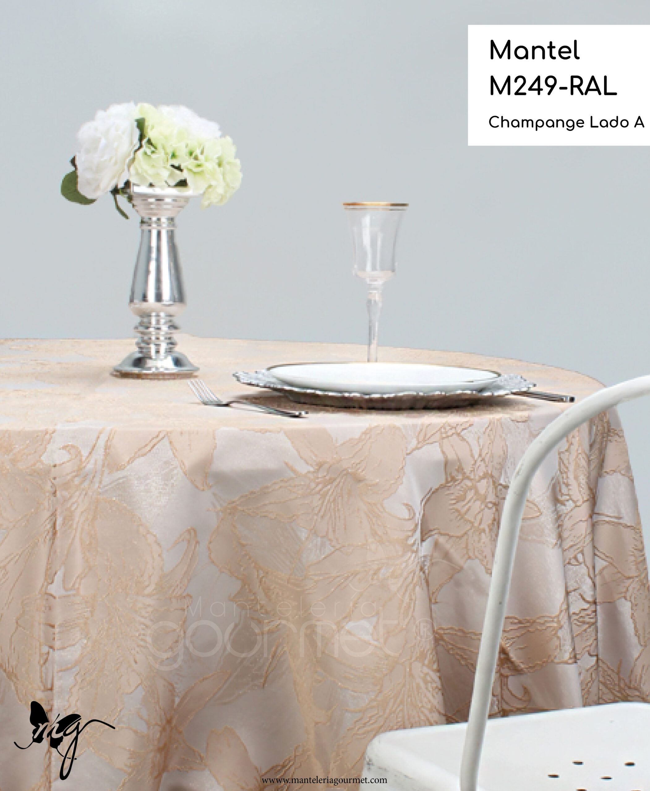 Mantel M249-RAL Champagne – Mantelería Gourmet®