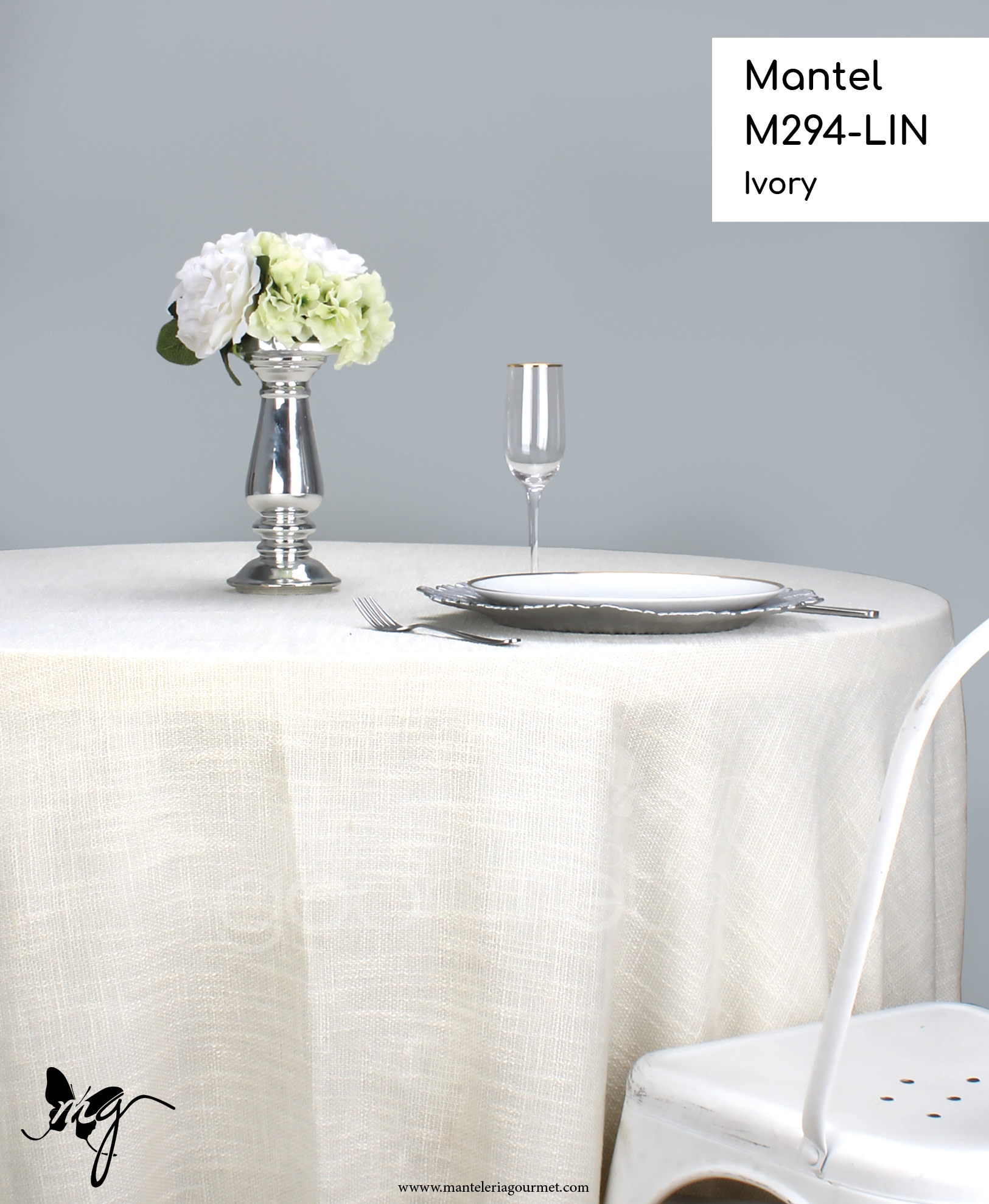 Mantel M294-LIN Ivory – Mantelería Gourmet®