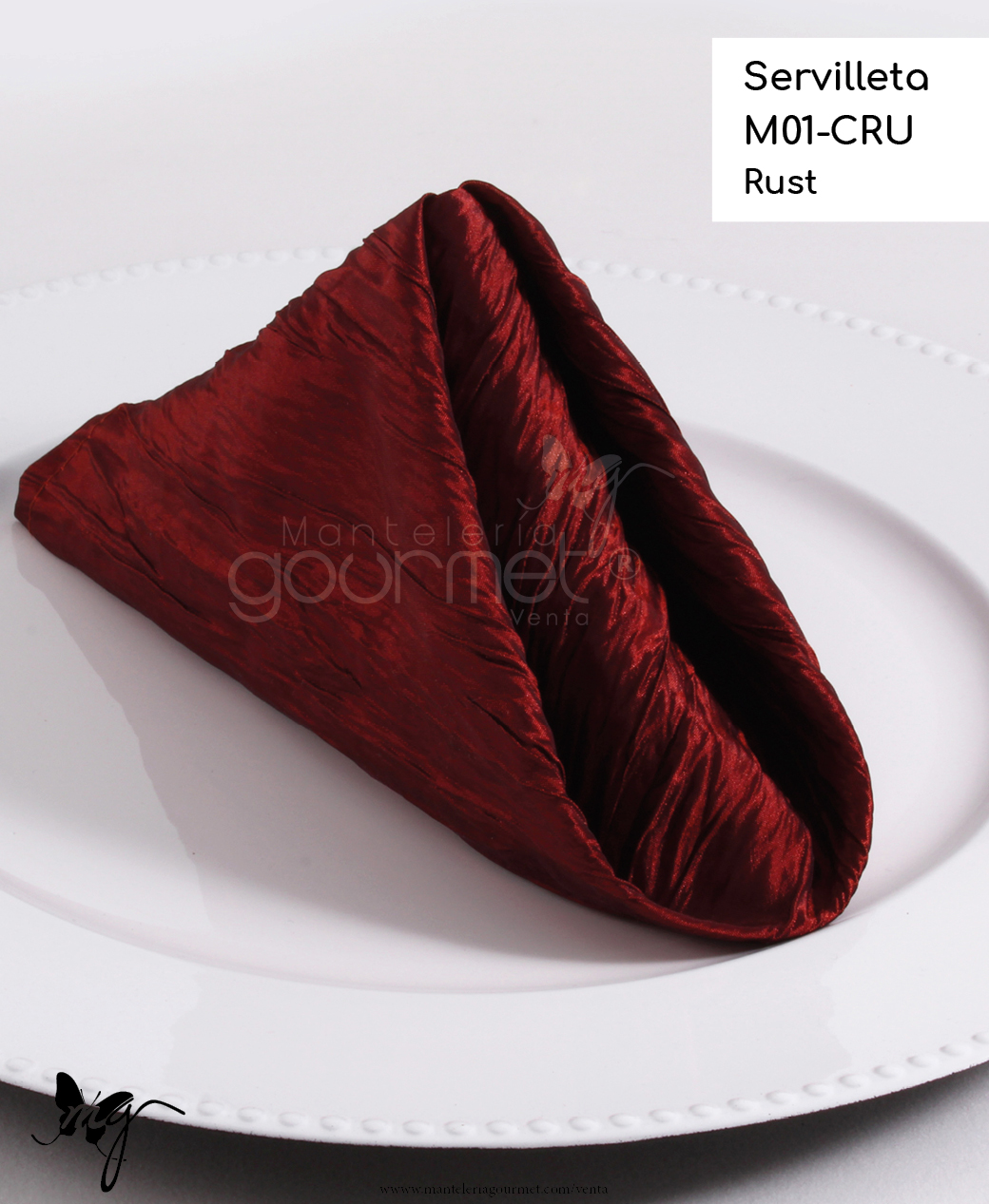Servilleta M01-CRU Rust – Mantelería Gourmet®