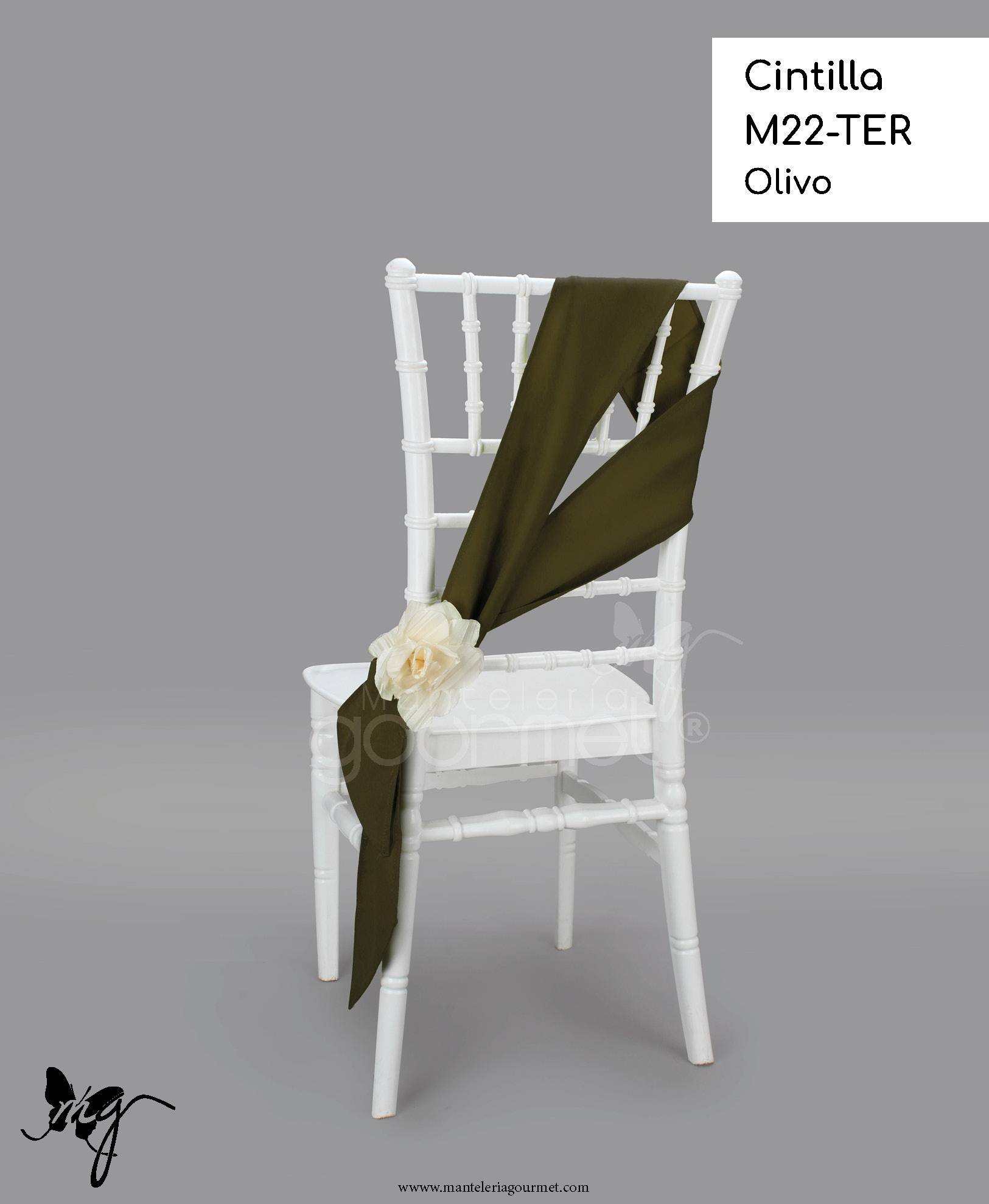 Cintilla M22-TER Olivo – Mantelería Gourmet®