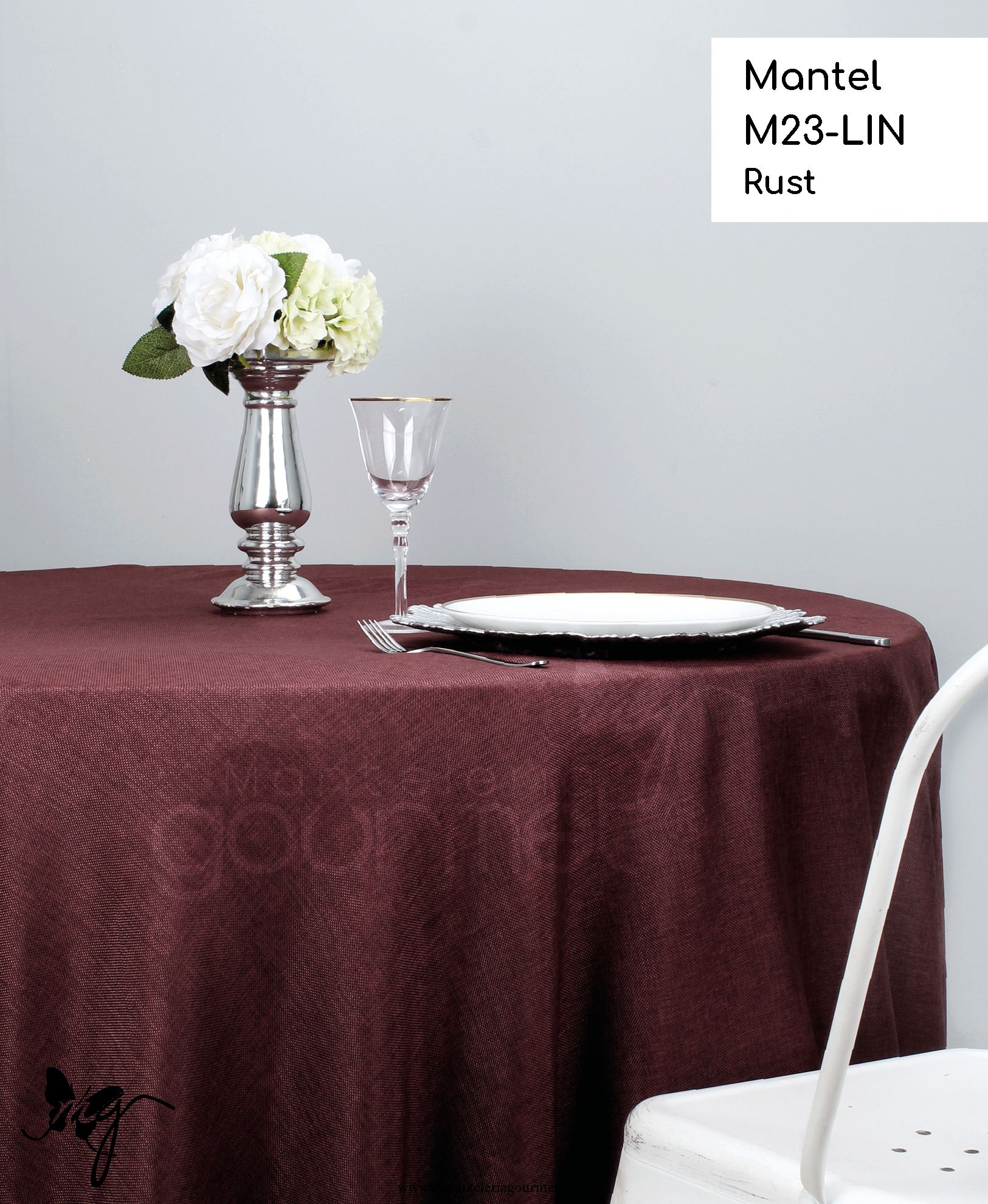 Mantel M23-LIN Rust – Mantelería Gourmet®