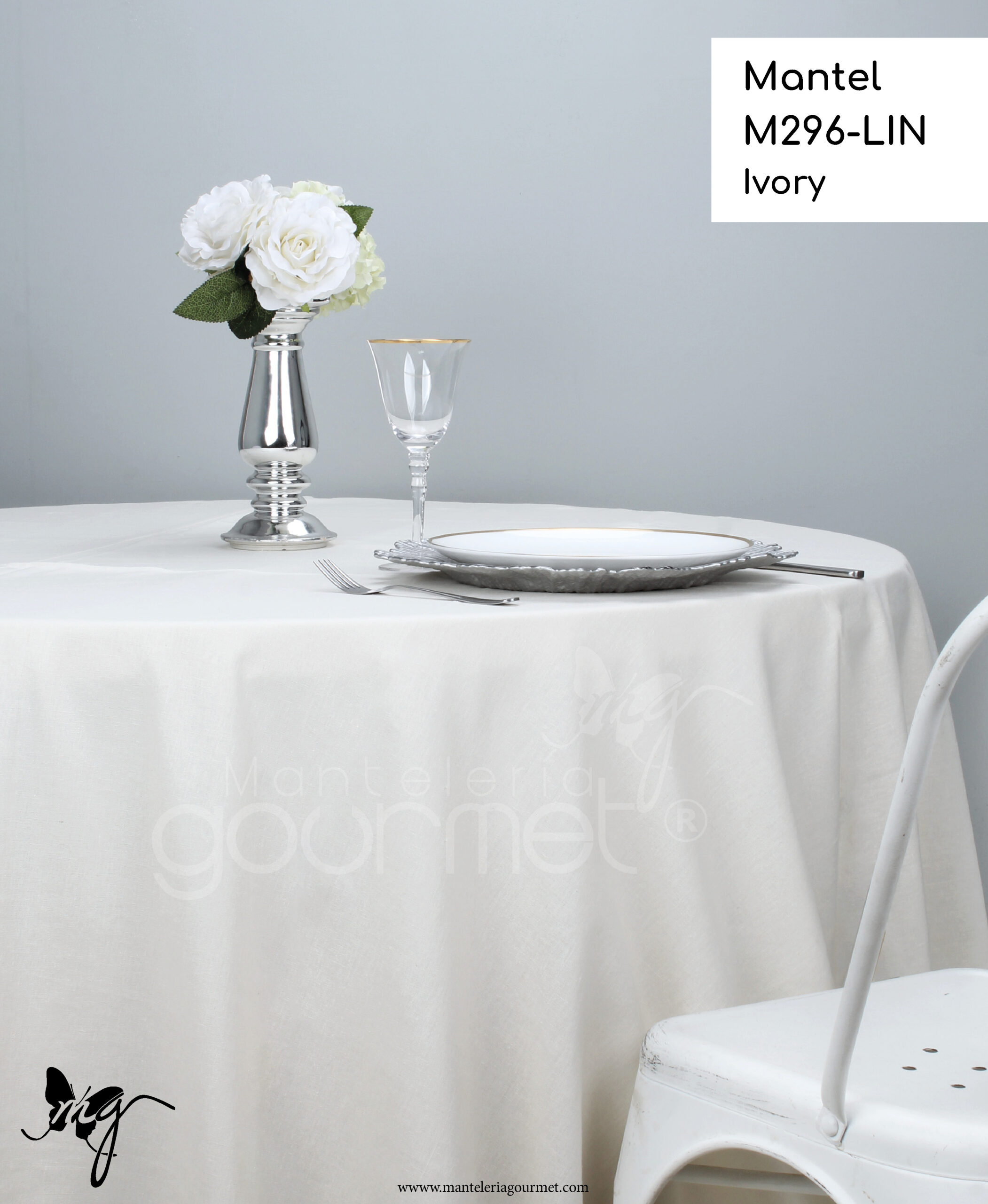 Mantel M296-LIN Ivory – Mantelería Gourmet®