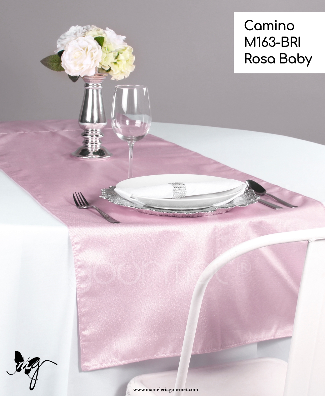 Camino M163-BRI Rosa Baby – Mantelería Gourmet®